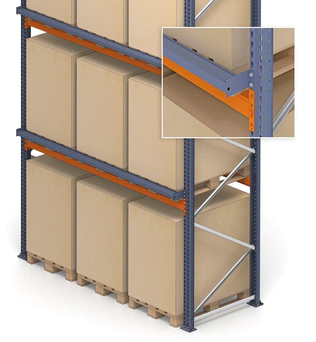 Conventional pallet racking | Pallet racking - Mecalux.co.ke